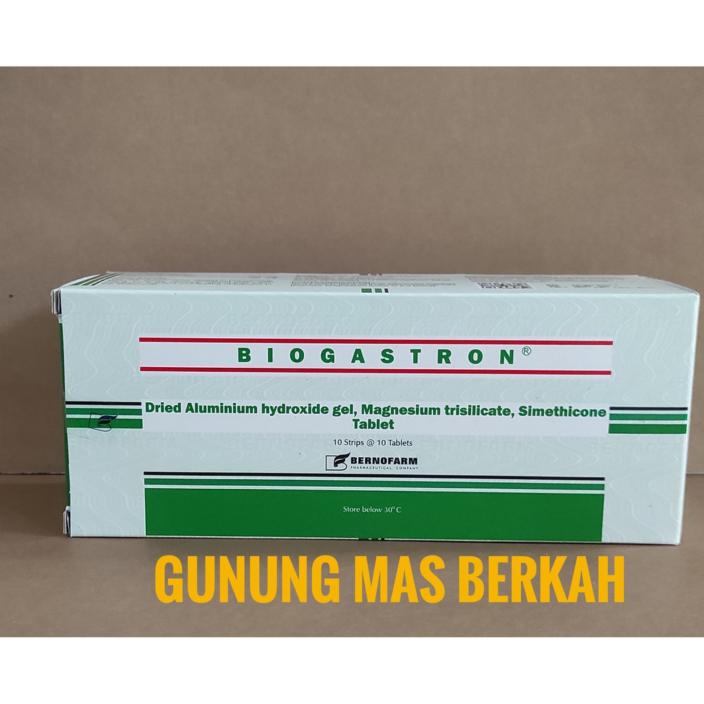 Jual Biogastron Isi 100 Tablet - Gangguan Pencernaan | Shopee Indonesia
