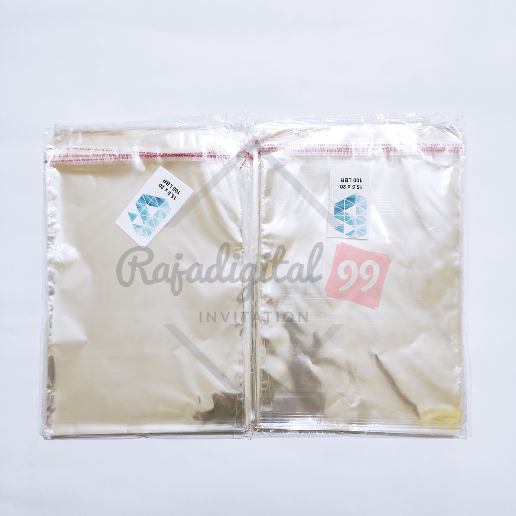 Jual Plastik Undangan/Plastik Bungkus Undangan/Plastik OPP undangan 15 ...