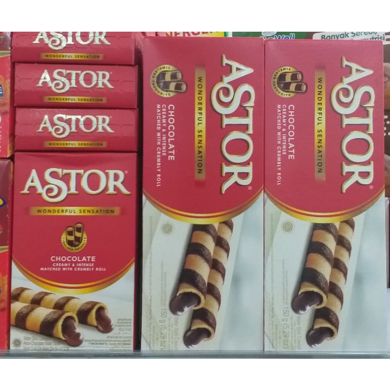 Jual KZ - astor chocolate wafer stick coklat 40g & 150g | Shopee Indonesia