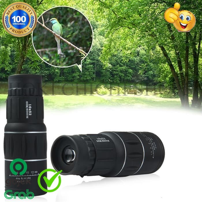 Jual Teropong outdoor binocular bushnell single powerview 16x52 ...
