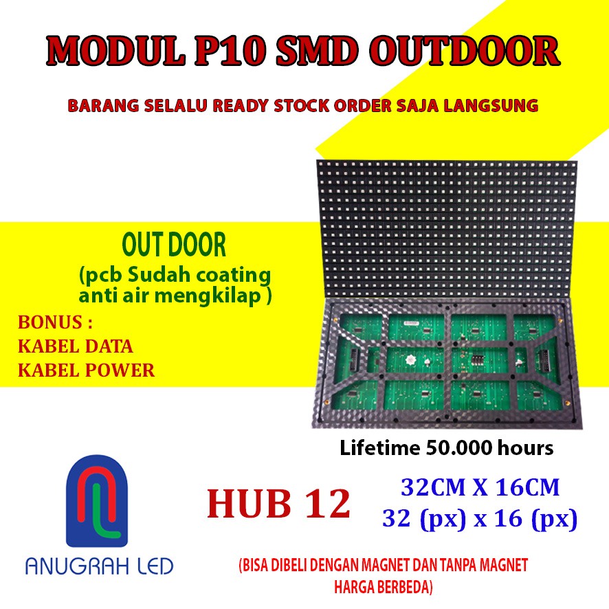 Jual PANEL LED MODUL P10 MERAH SMD OUTDOOR | Shopee Indonesia