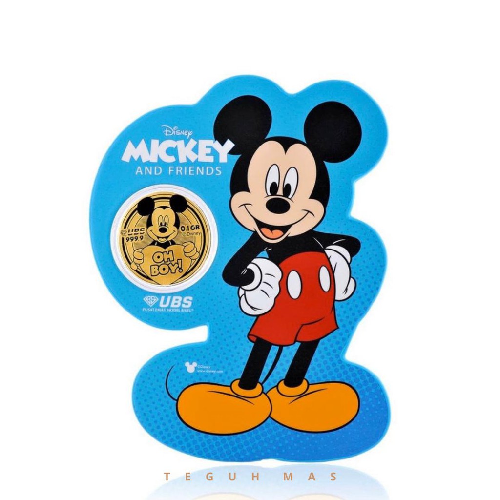 Jual LOGAM MULIA UBS 24K MICKEY MOUSE TEGUH MAS | Shopee Indonesia