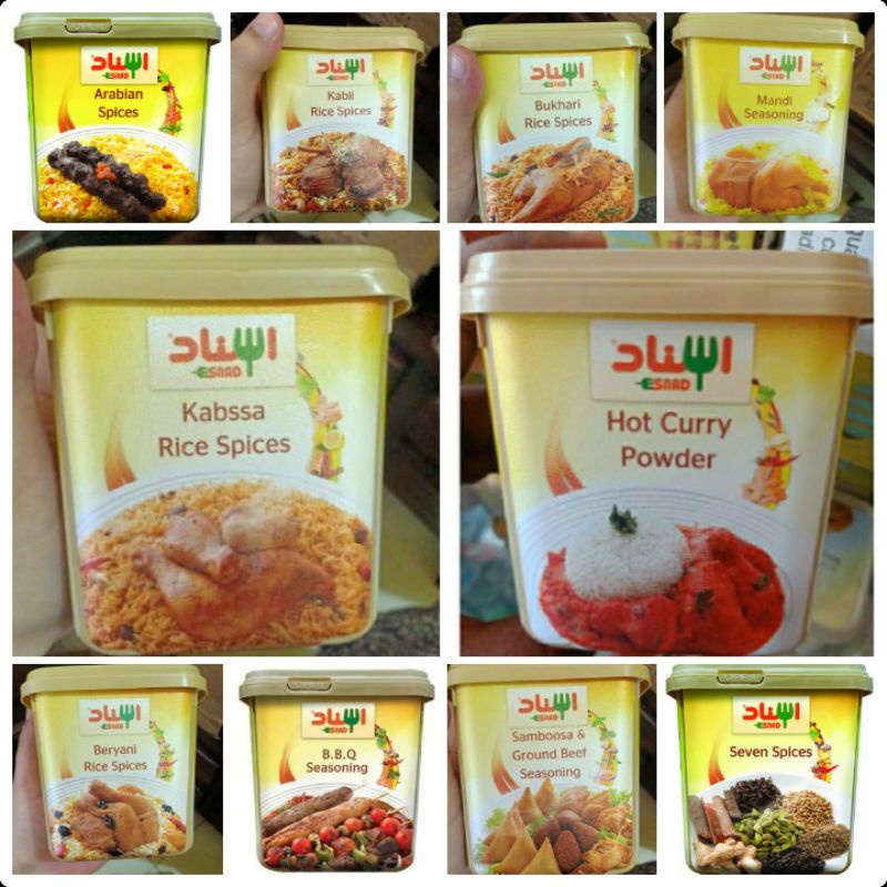 Jual Esnad Bumbu Masakan Arab Merk Esnad Rasa Beryani / Kabli / Kabssa ...