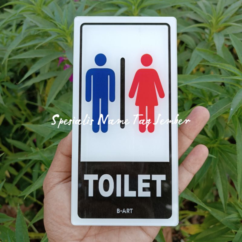 Jual Label Sign Akrilk Man And Women Kamar Mandi Hotel Toilet Gabung ...