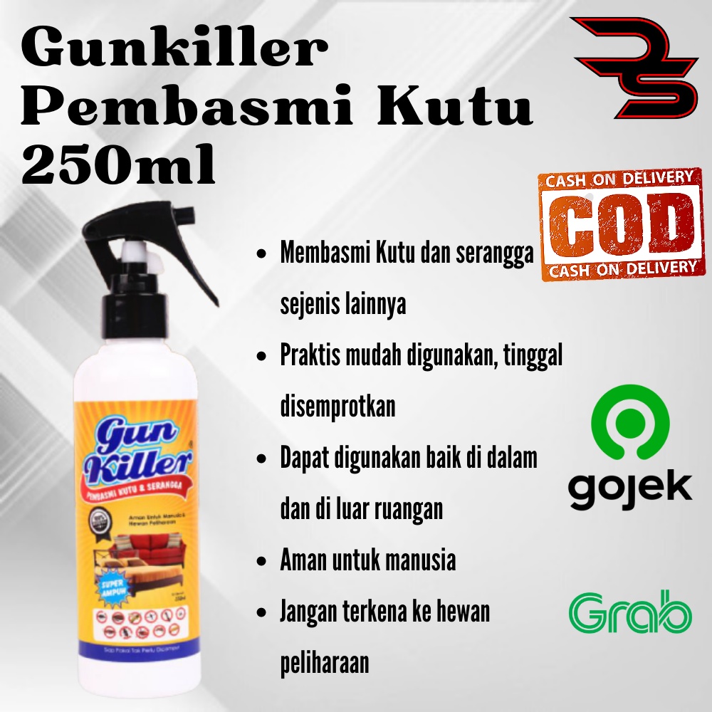 Jual Racun Pembasmi Kutu Kasur Busuk GUNKILLER Spray 250ml Super Ampuh ...