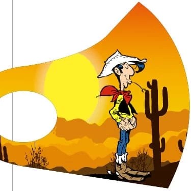 Jual masker scuba tebal motif lucky luke bagus lucu murah keren full ...