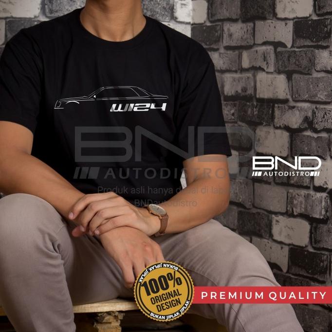 Jual Kaos Siluet Mobil Mercedes Benz W124 SIDE - Kaos Otomotif | Shopee Indonesia
