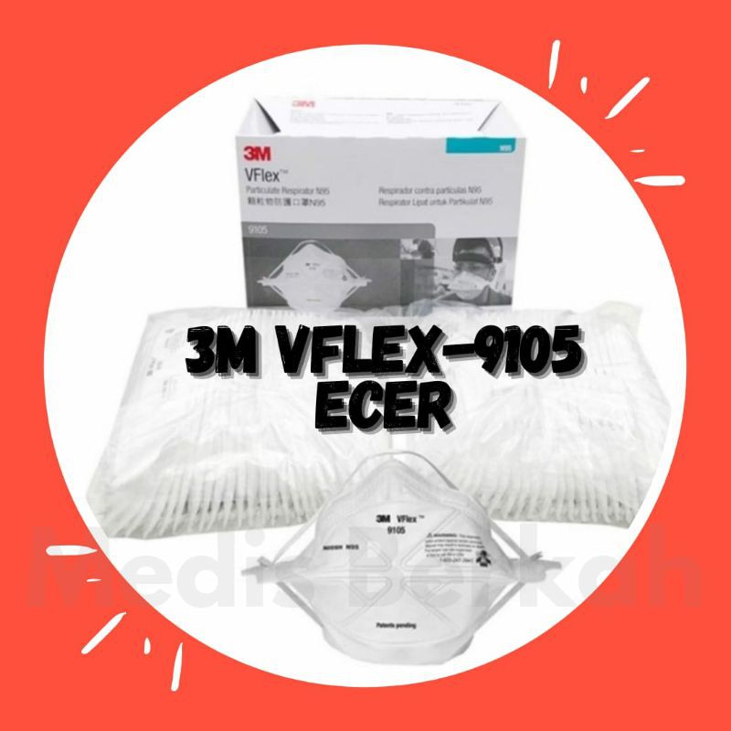 Jual Masker N95 3M VFlex 9105 Original | Shopee Indonesia