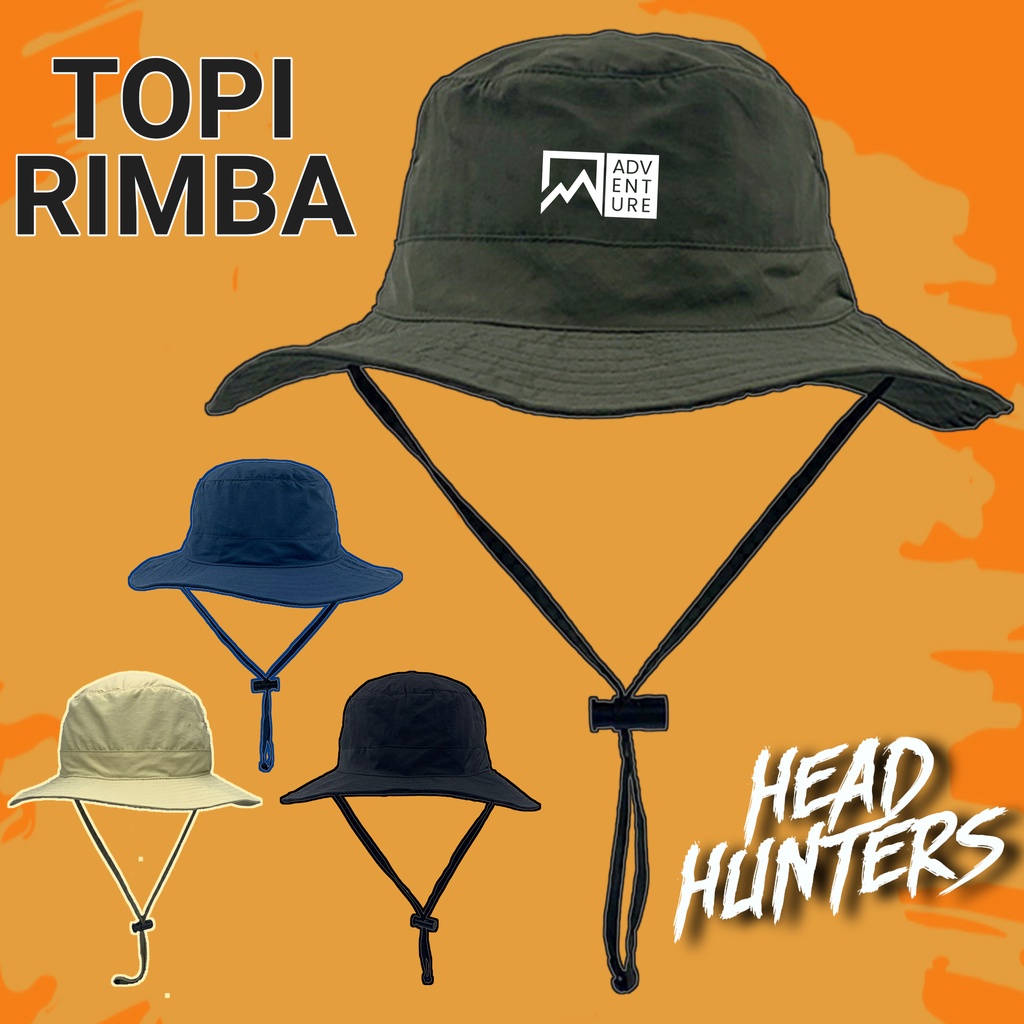 Jual Topi Bucket Gunung Rimba Outdoor Hiking Hutan Camping Hat Pria ...