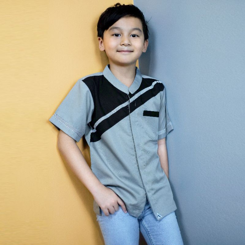 Jual AL-ACHWAN SHARNAZ GREY BAJU KOKO ANAK ALACHWAN KIDS | Shopee Indonesia