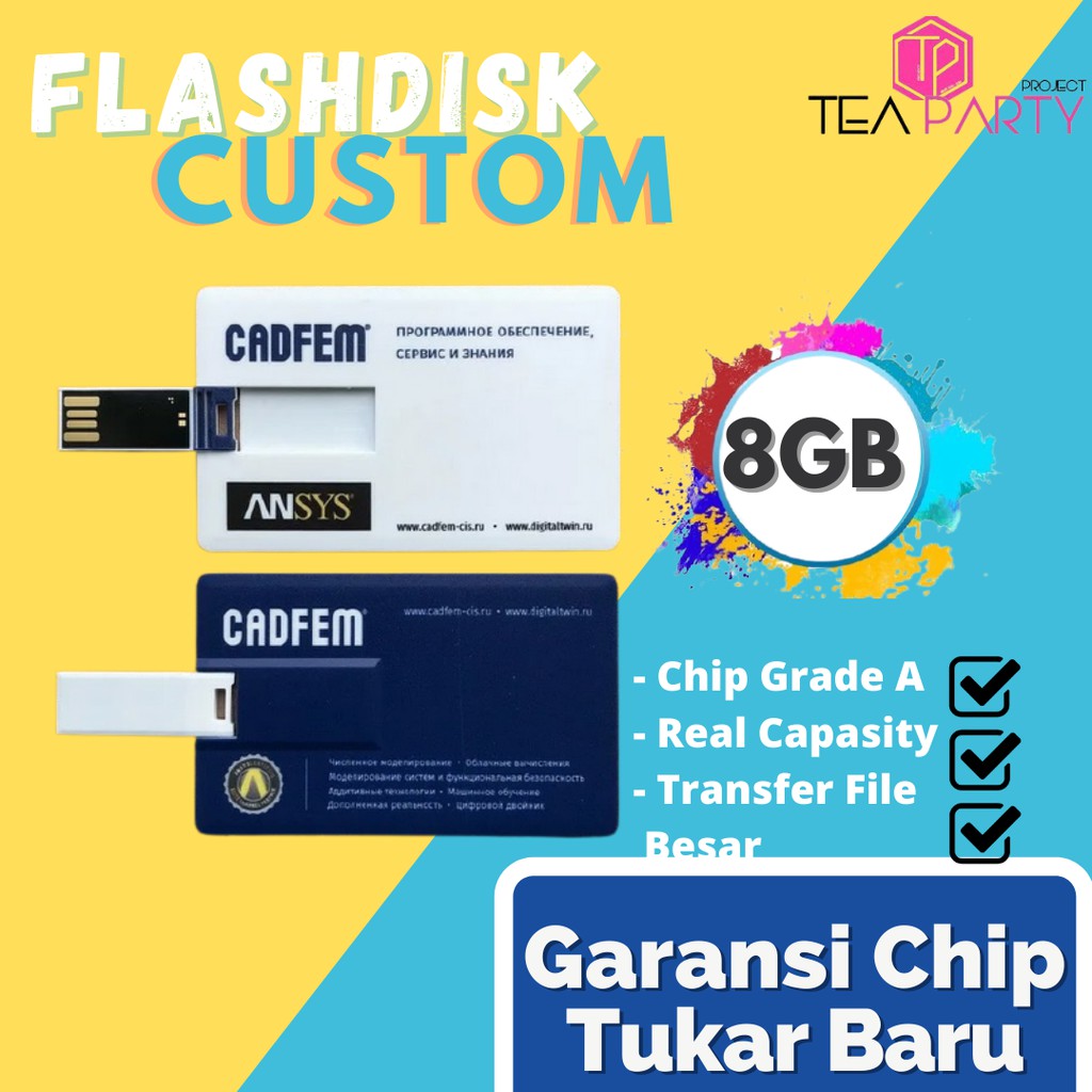 Jual Cetak Flashdisk Kartu 8GB Custom Logo, Gambar, Foto | Shopee Indonesia