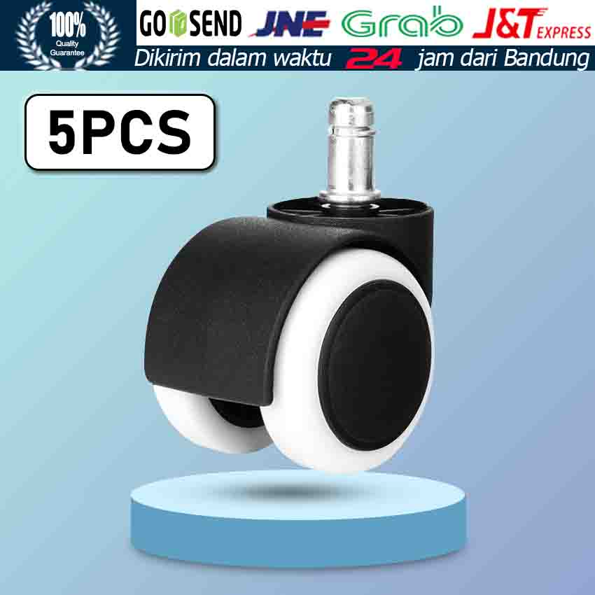 Jual 5PCS Heavy duty roda kursi kantor Roda kursi kerja 5 buah Roda ...