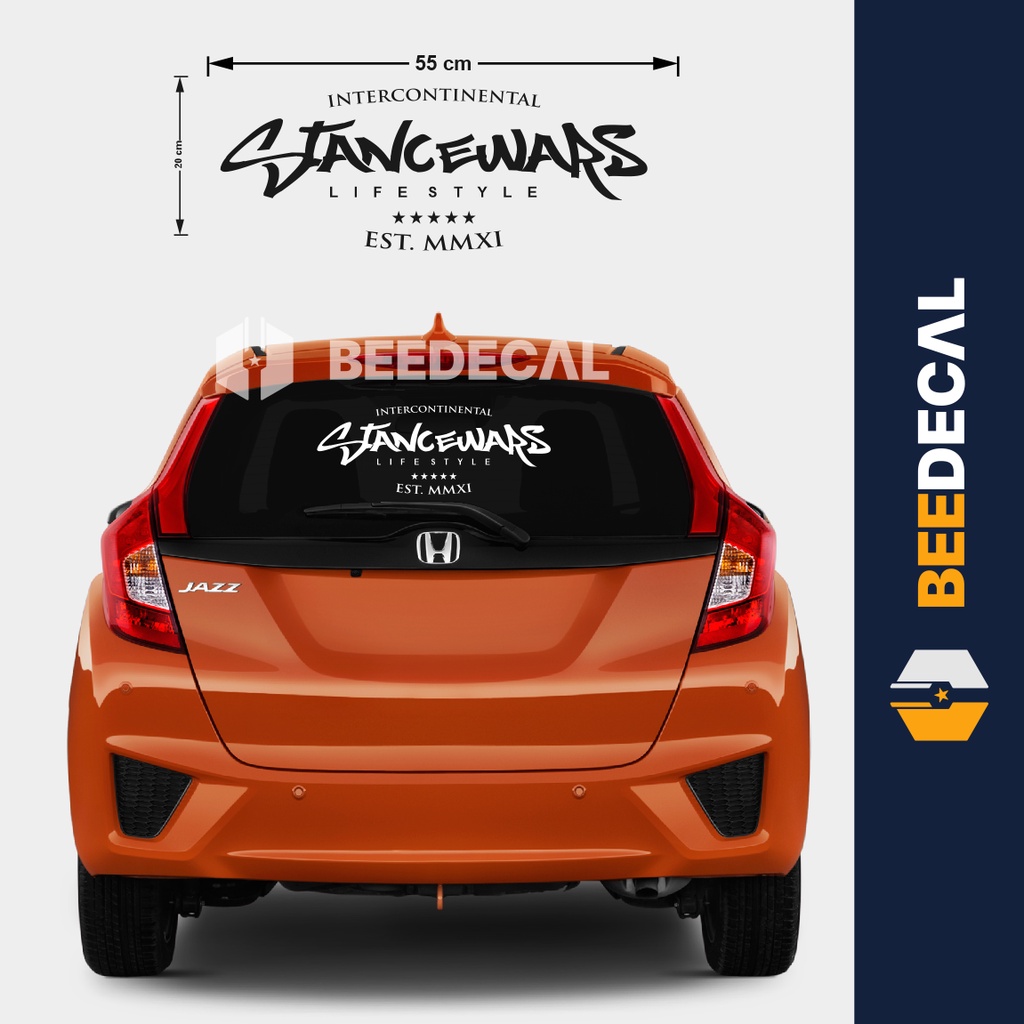 Jual Stiker Kaca Mobil Stancewars| BEEDECAL | Shopee Indonesia