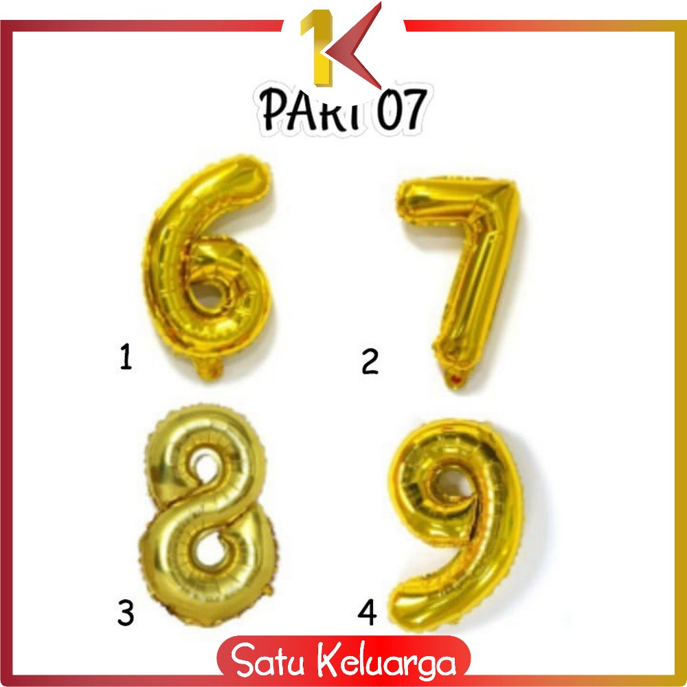 Jual SK-C390 Balon Foil Huruf Gold A-Z Balon Foil Angka 0-9 / Ballon ...