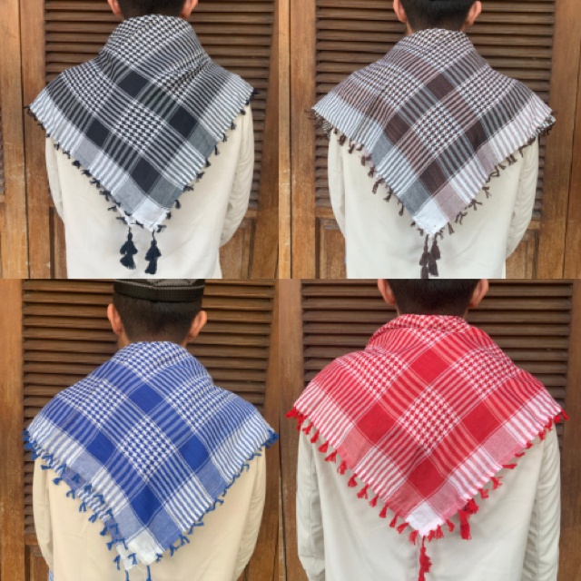 Jual SORBAN MOTIF POLOS MOZAIK AMBANI CIAMIK SUPER PREMIUM PANJANG ...