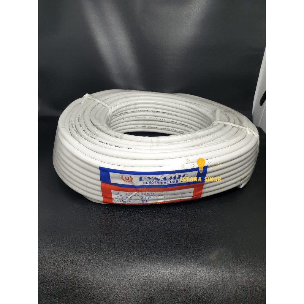 Jual Kabel listrik HY Dynamic 2 x 0.75 / Kabel Serabut / Kabel Rambut ...
