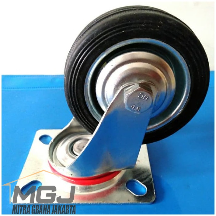 Jual RODA ETALASE 3" inch/RODA KARET/RODA TROLLEY tipe HIDUP (berputar ...