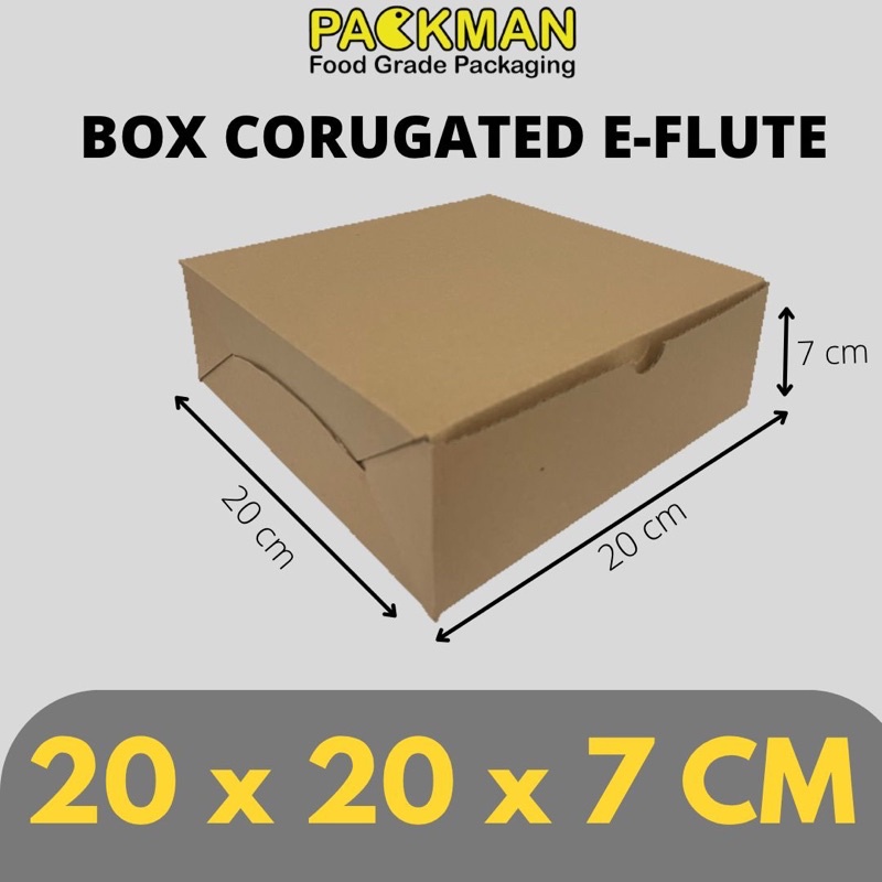 Jual KARDUS KATERING 20x20x7 / KOTAK MAKANAN / BOX KARTON CORUGATED DIE ...