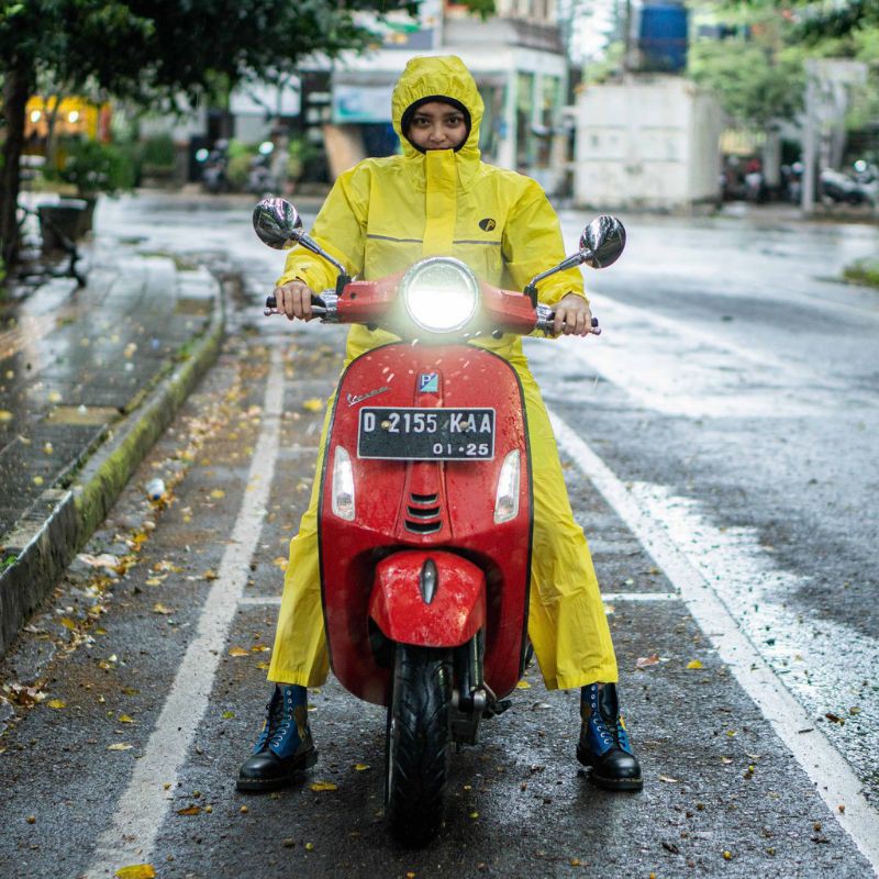 Jual Raincoat yellow - TROMAX PVC Trapaulin full coated Raincoat - Jas ...