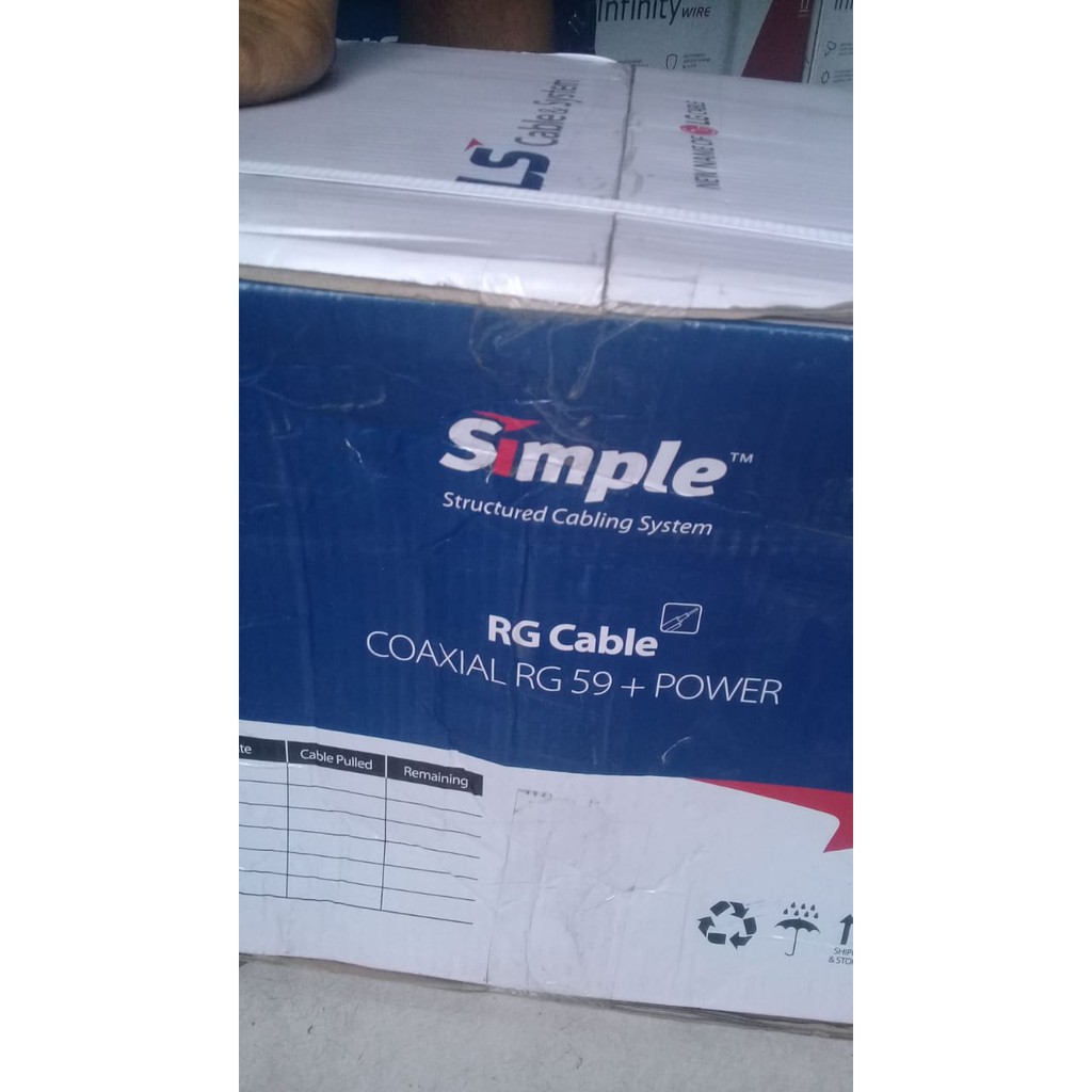 Jual Kabel CCTV LG/LS RG59 + power (300 mtr) coaxial rg59p cable ...