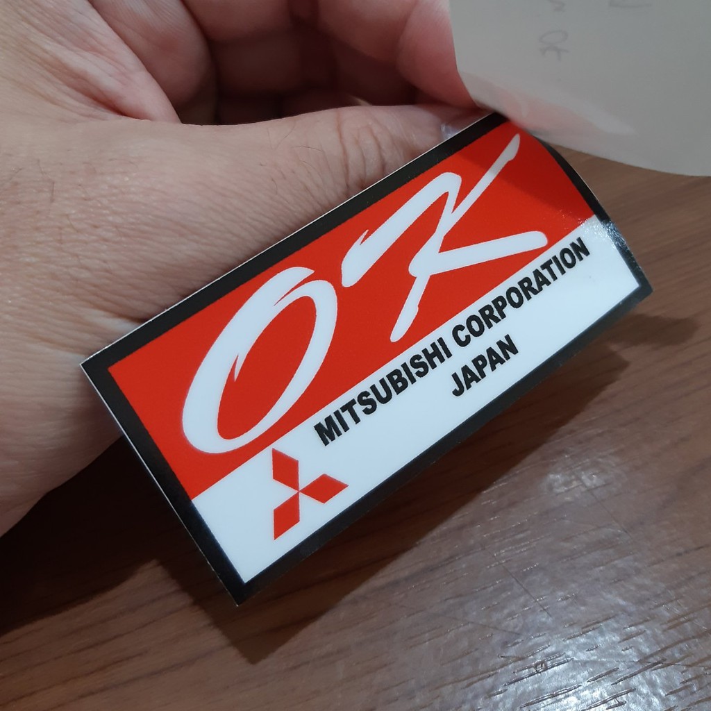 Jual Stiker Sticker Mobil Mitsubishi OK | Shopee Indonesia