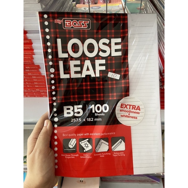 Jual isi binder big boss B5 100 lembar | Shopee Indonesia