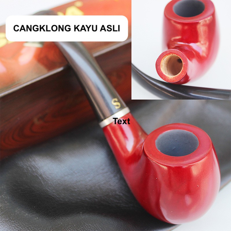 Jual CANGKLONG KAYU ASLI TEMBAKAU PIPA HISAP SD 501A ORIGINAL | Shopee Indonesia