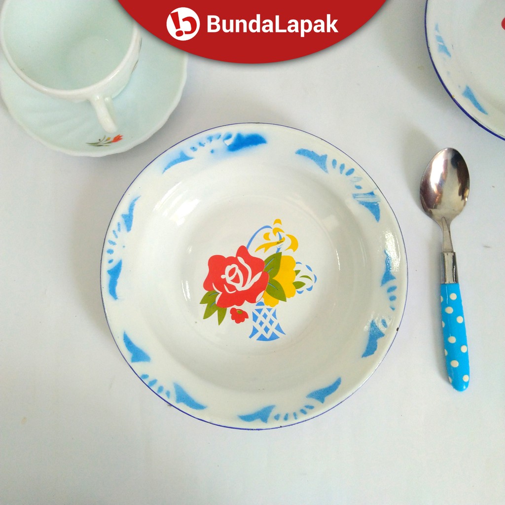 Jual Piring Seng Jadul Ukuran 20 cm | Piring Vintage | Piring Kuno ...