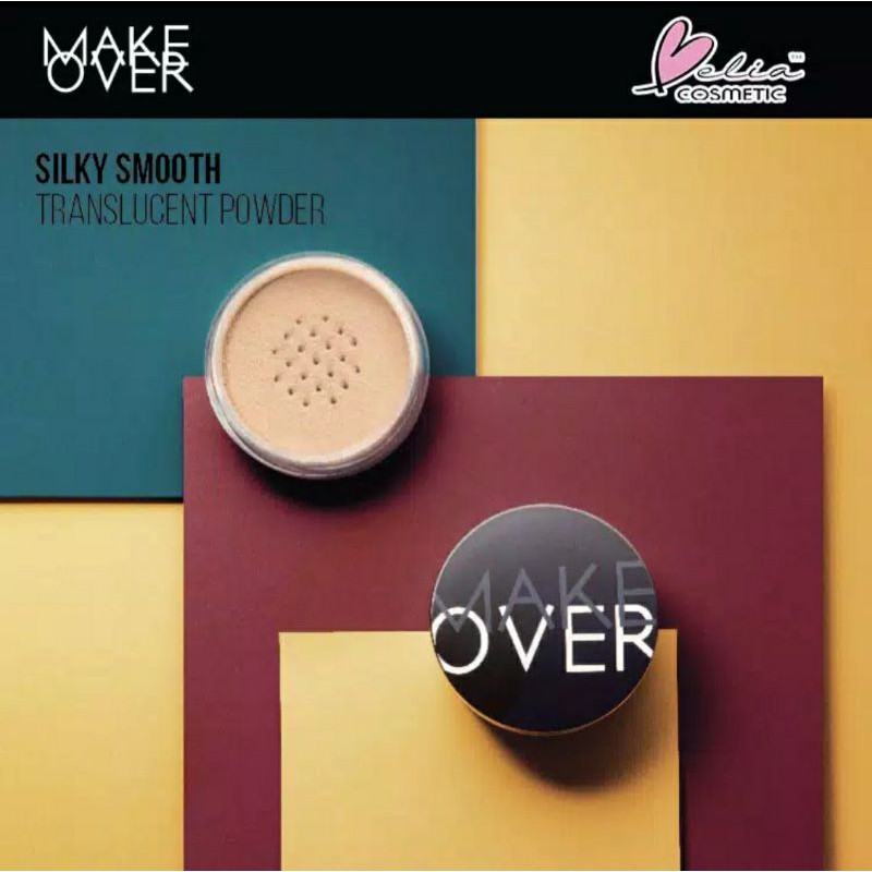 Jual Belia Make over silky smooth translucent powder 35 gram | Shopee ...