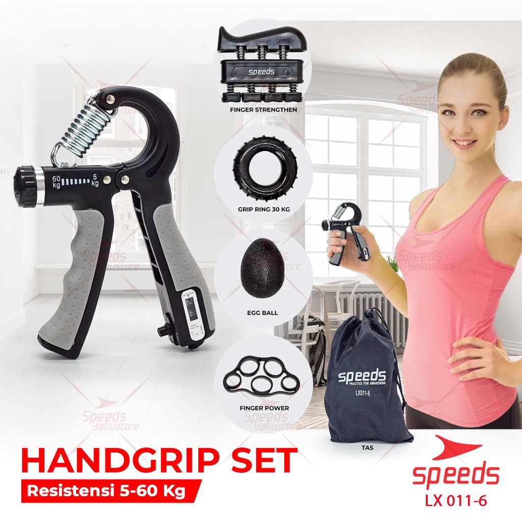 Jual SPEEDS Handgrip Set 5in1 Multifunction Alat Olahraga Tangan dan ...