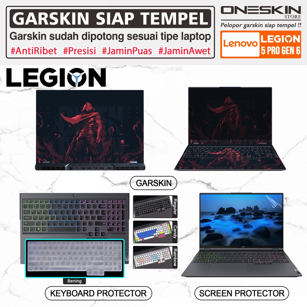 Jual Garskin Sticker Laptop Pelindung Screen Keyboard Protector Lenovo ...