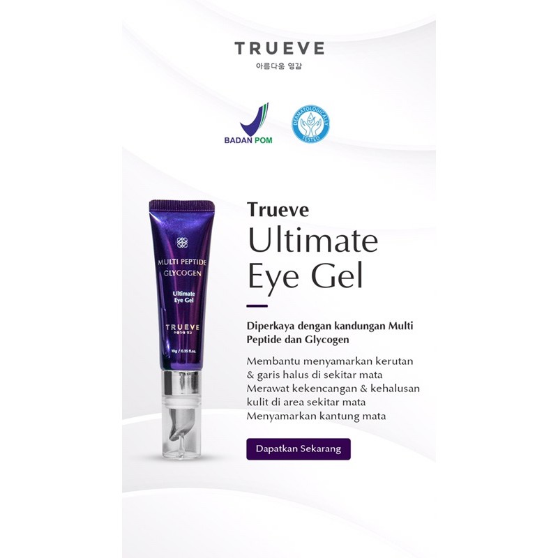Jual TRUEVE Multi Peptide & Glycogen Ultimate Eye gel | Shopee Indonesia