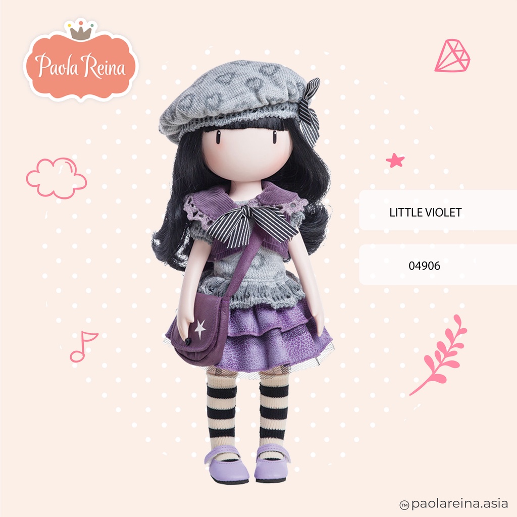 Jual BEYBA Santoro Gorjuss LITTLE VIOLET pretty doll 32 cm mainan ...