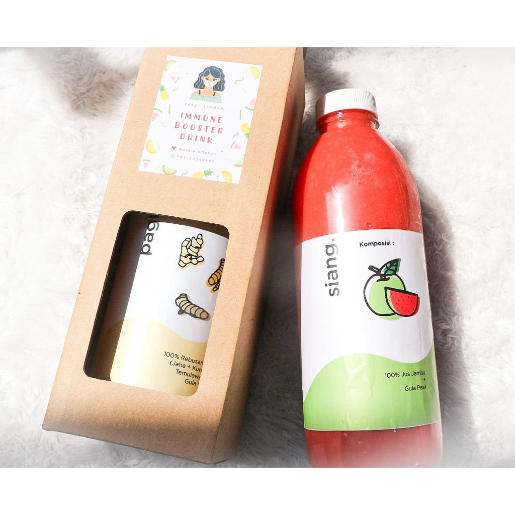Jual Paket Immune Booster Minuman Sehat Anti Covid-19 botol 1 liter ...