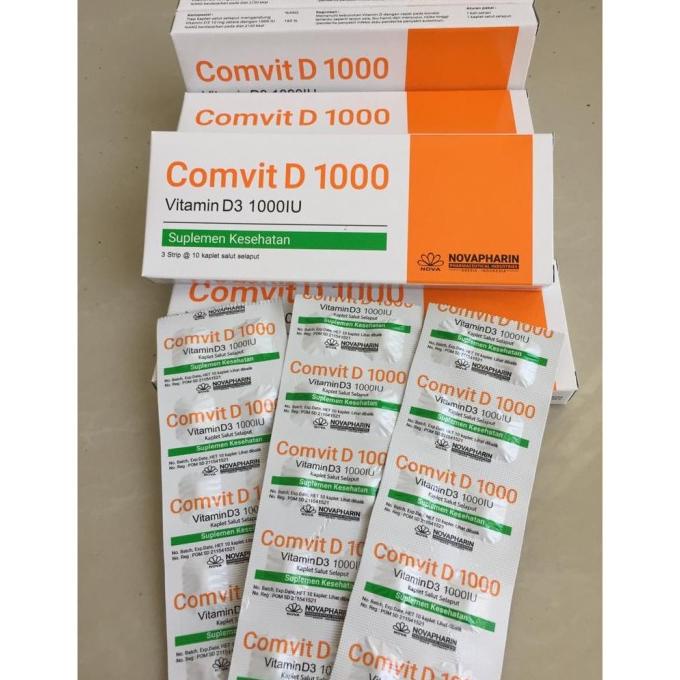 Jual [COD] COMVIT D Vitamin D3 1000 IU / Comvit D 1000 / Vitamin D ...