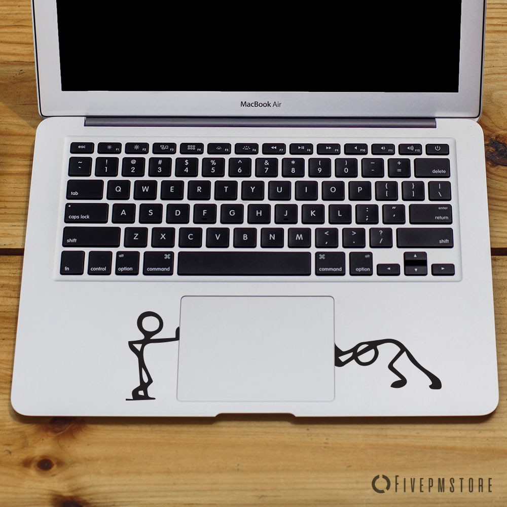 Jual Stiker Manusia Lidi Stickman Palmrest decal palm Stiker laptop ...