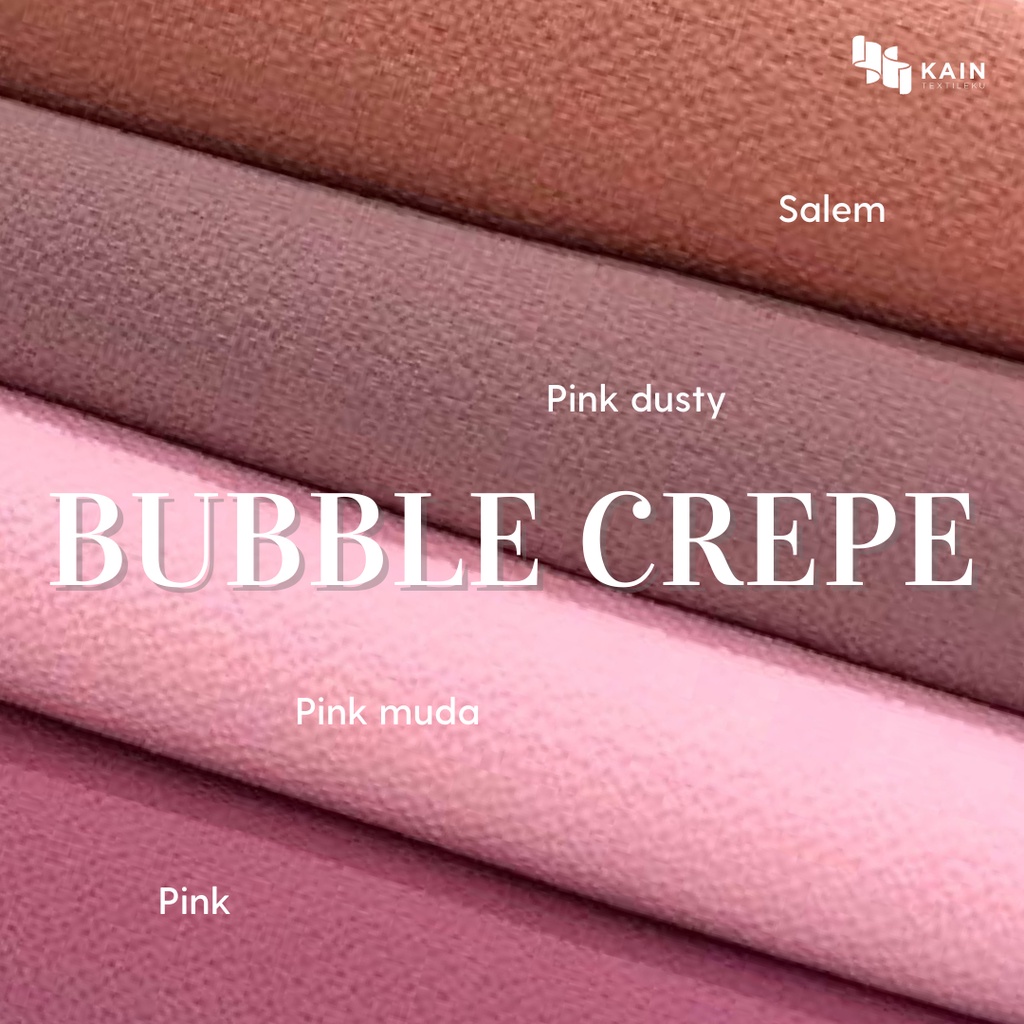 Jual 0.5 meter Bahan Kain Bubble Pop Crepe | Shopee Indonesia