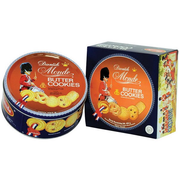 Jual Monde Butter Cookies 454gr KALENG KECIL barcode 8888166989559 FREE ...