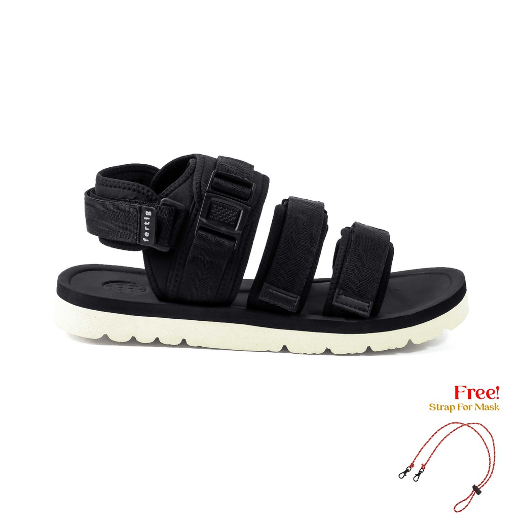 Jual Fertig Xovat Black - Sandal Travel - Sandal Gunung | Shopee Indonesia
