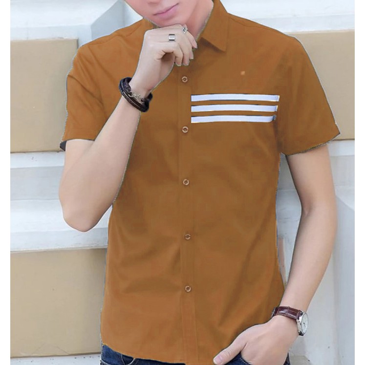 Jual KEMEJA PRIA HEM DONI MAN LENGAN PENDEK KEMEJA COWO COWOK MODEL ...