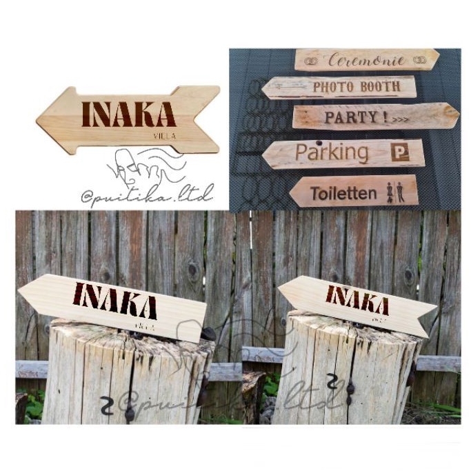 Jual papan nama penunjuk arah - papan nama tanda panah - arrow sign ...