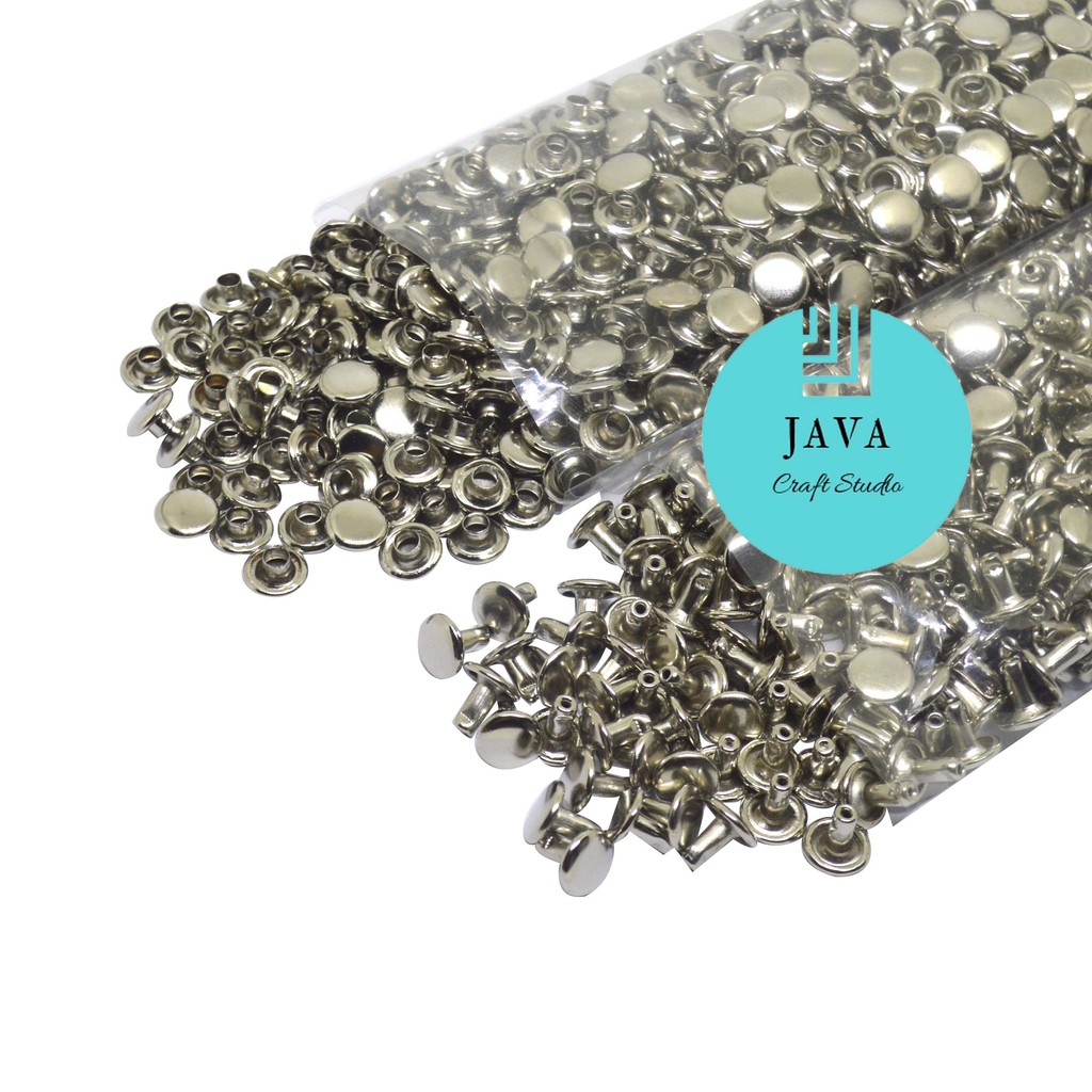 Jual PAKU KELING CENTANG BOLAK BALIK UKURAN 8 MM ISI 100 SET WARNA ...