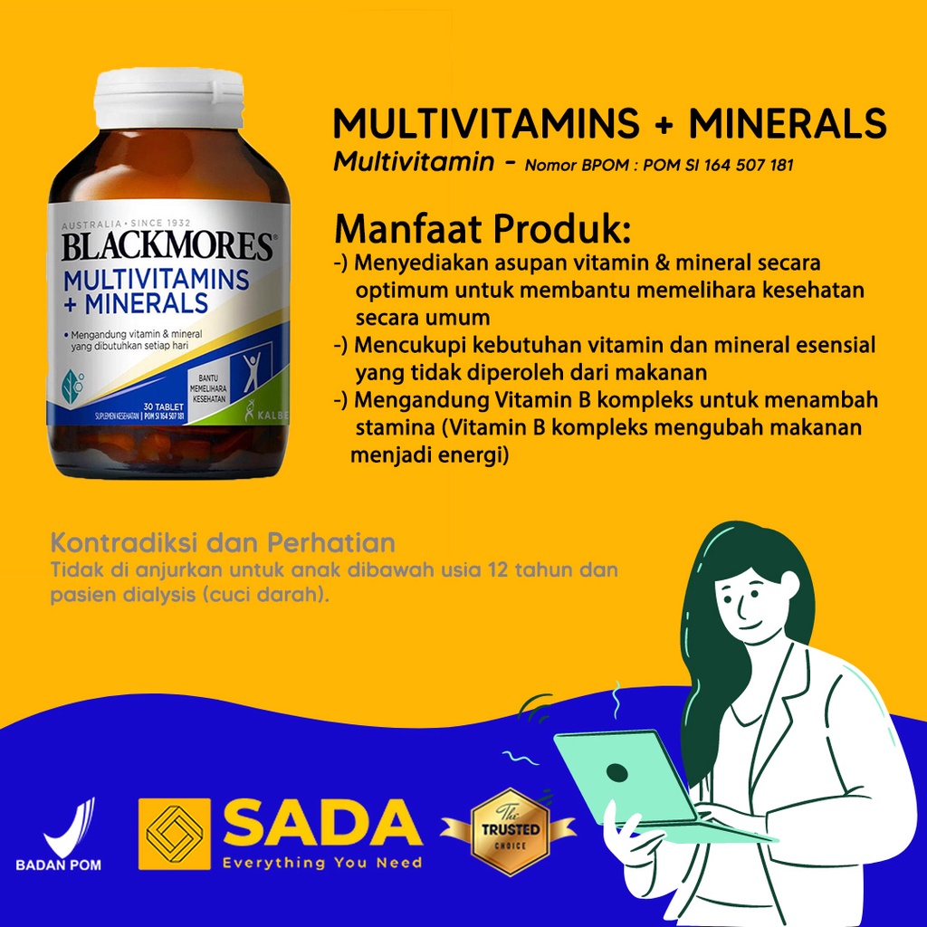 Jual Vitamin BLACKMORES Multivitamins + Mineral | Shopee Indonesia