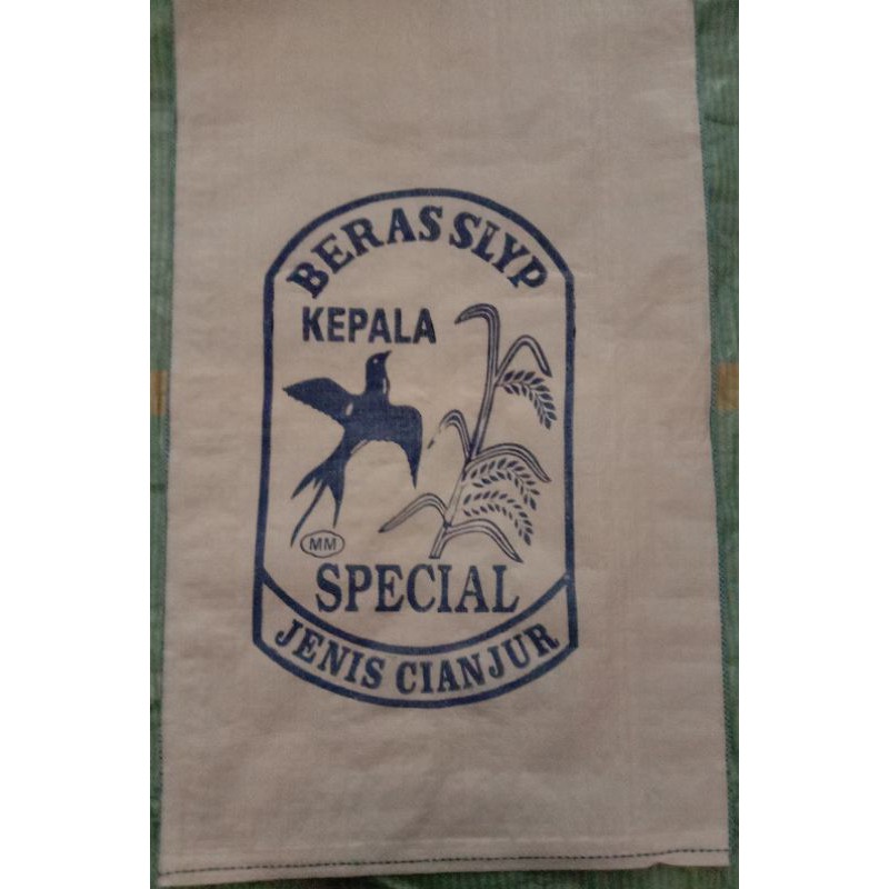 Jual karung beras walet biru polos/putih susu 50kg(ni kemasan bukan ...