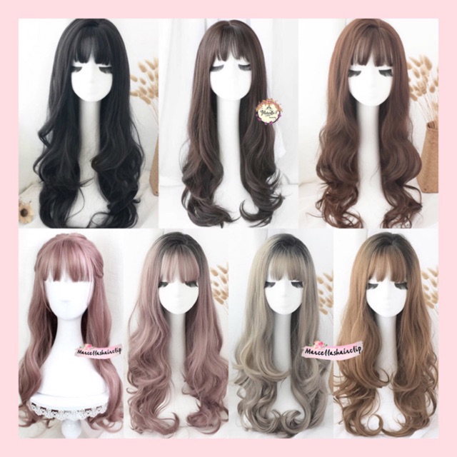 Jual Wig Poni Tipis CURLY WAVE 65cm / Wig Panjang Sepinggang MEREK ...