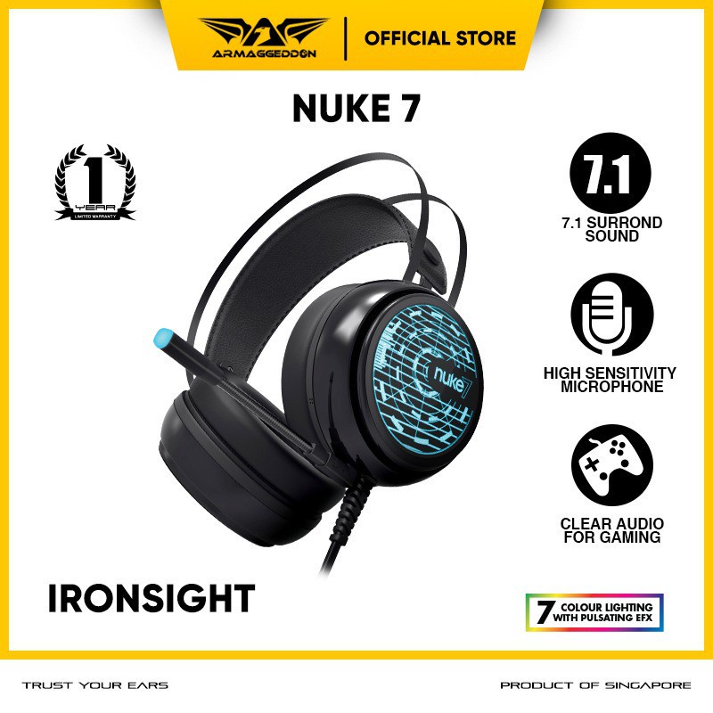Jual Murah Armaggeddon 7.1 Surround Sound RGB Gaming Headset Nuke 7 ...