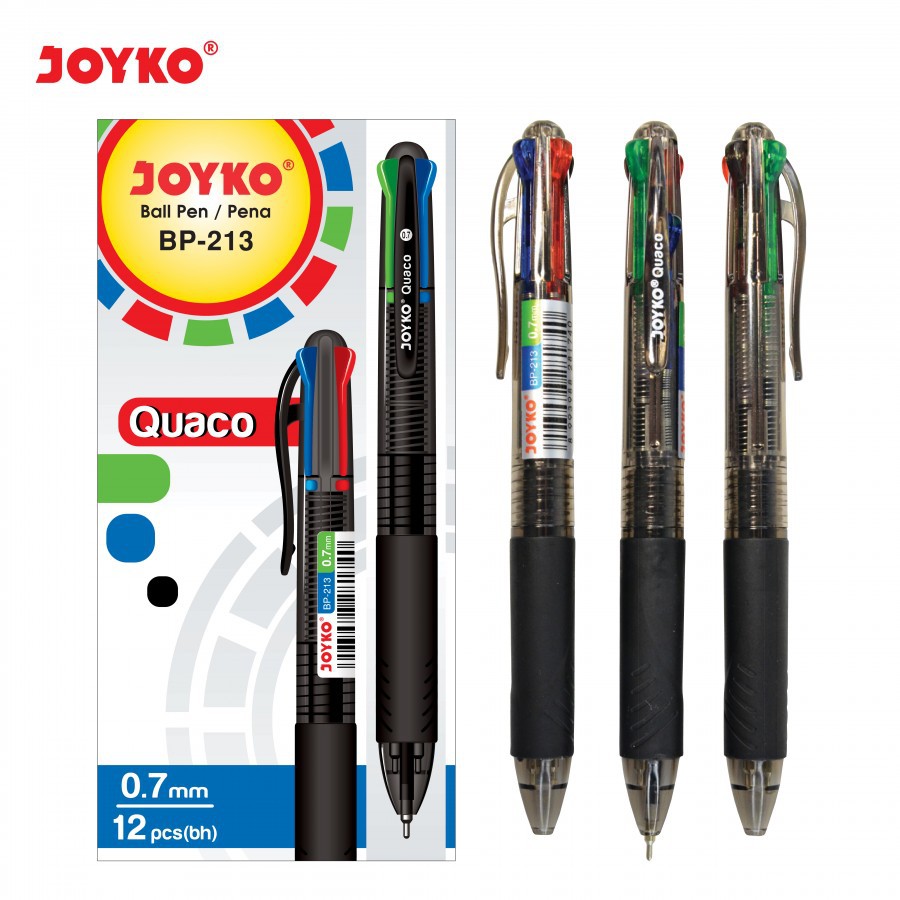 Jual Pulpen / Ballpoint Joyko Quaco Bp 213 Pena 4 Warna – Satuan / Grosir | Shopee Indonesia
