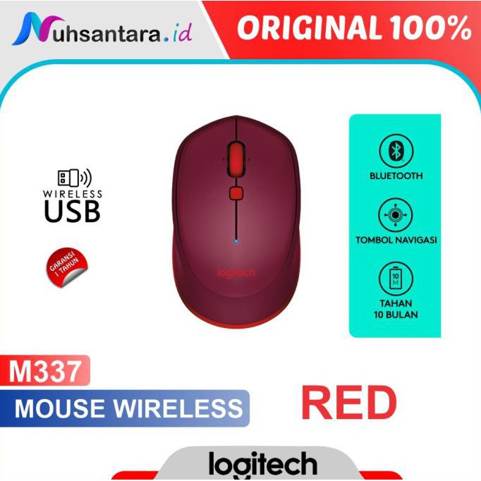 Jual Logitech M337 Mouse Bluetooth Wireless Original Mouse Laptop Garansi Riyaniumi | Shopee ...