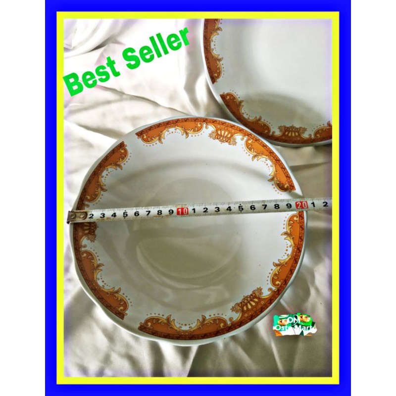 Jual piring keramik mahkota 8inc merk lilia[satuan] | Shopee Indonesia
