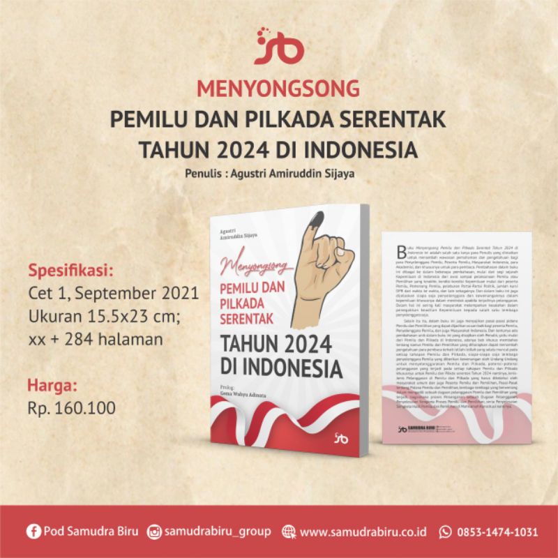 Jual menyongsong pemilu dan pilkada serentak 2024/ buku pemilu/ buku ...